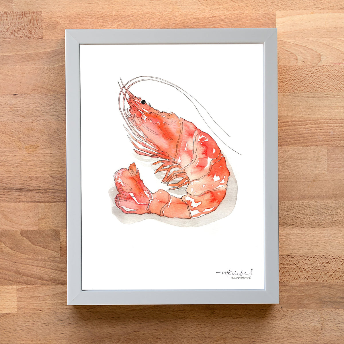 PrawnShrimpCamaronWhiteAcrylicFrameWoodBackground_1200x1200.jpg?v ...